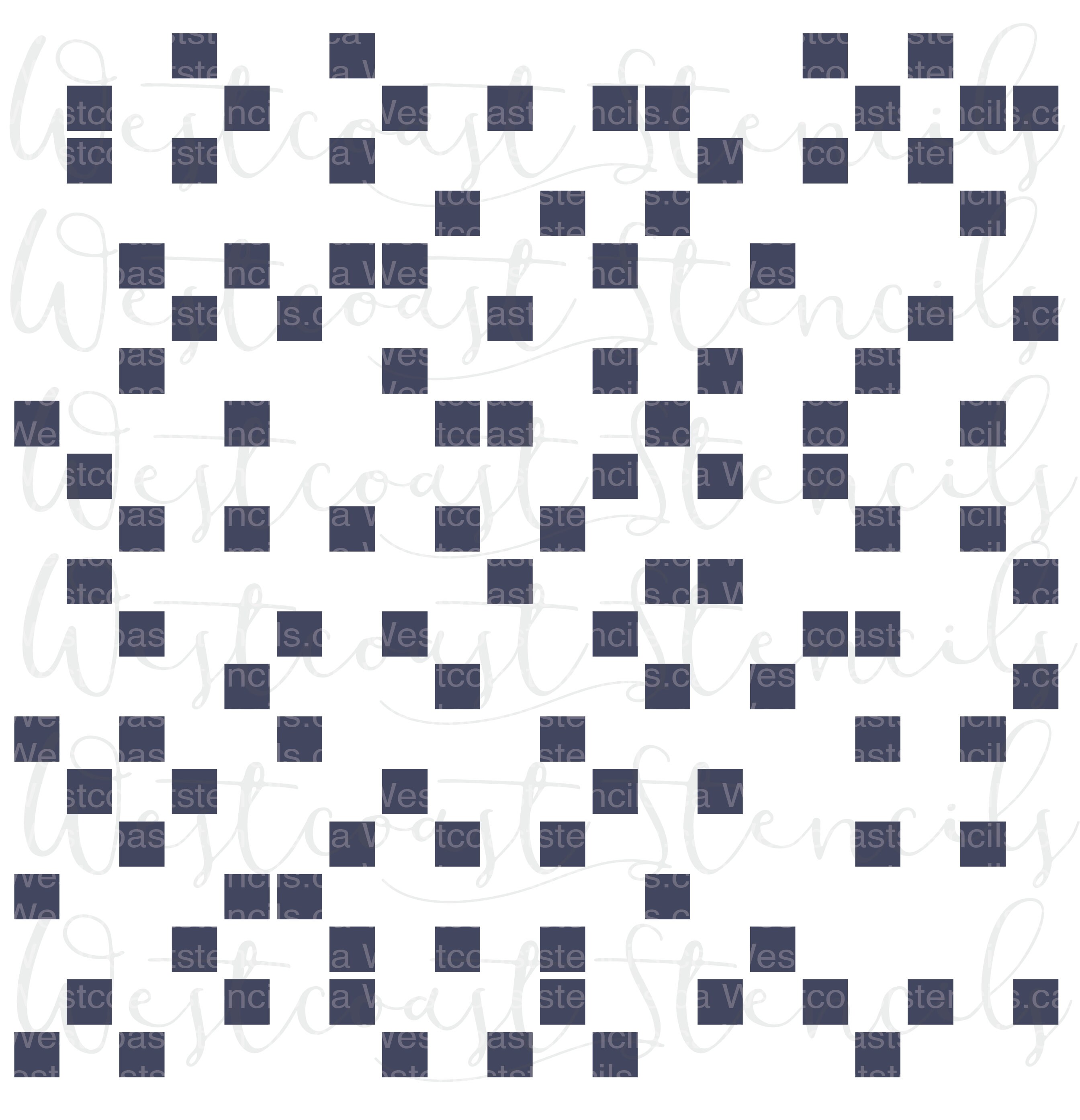 Scattered Squares Background Stencil Block Cube Pixel - Etsy