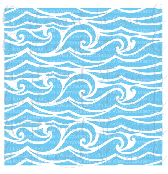 Ocean Stencil
