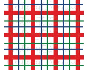 Plaid Stencil | Etsy