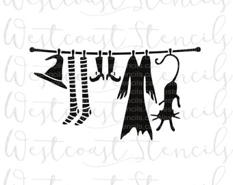 Clothesline Stencil - Etsy