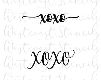 Xoxo Stencil | Etsy