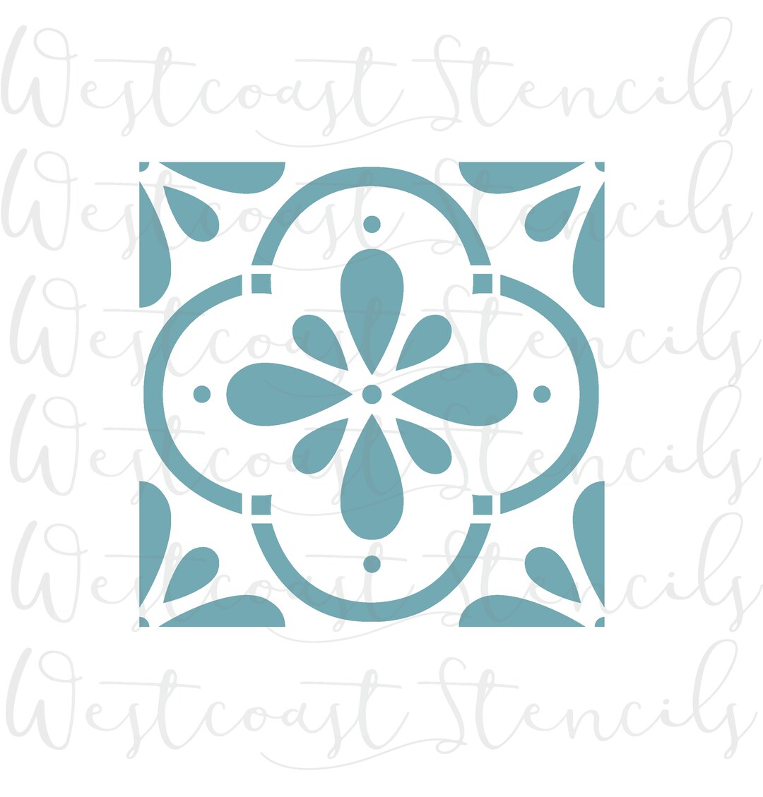 Italian Tile Stencil, Style 2, Cookie Stencil - Etsy