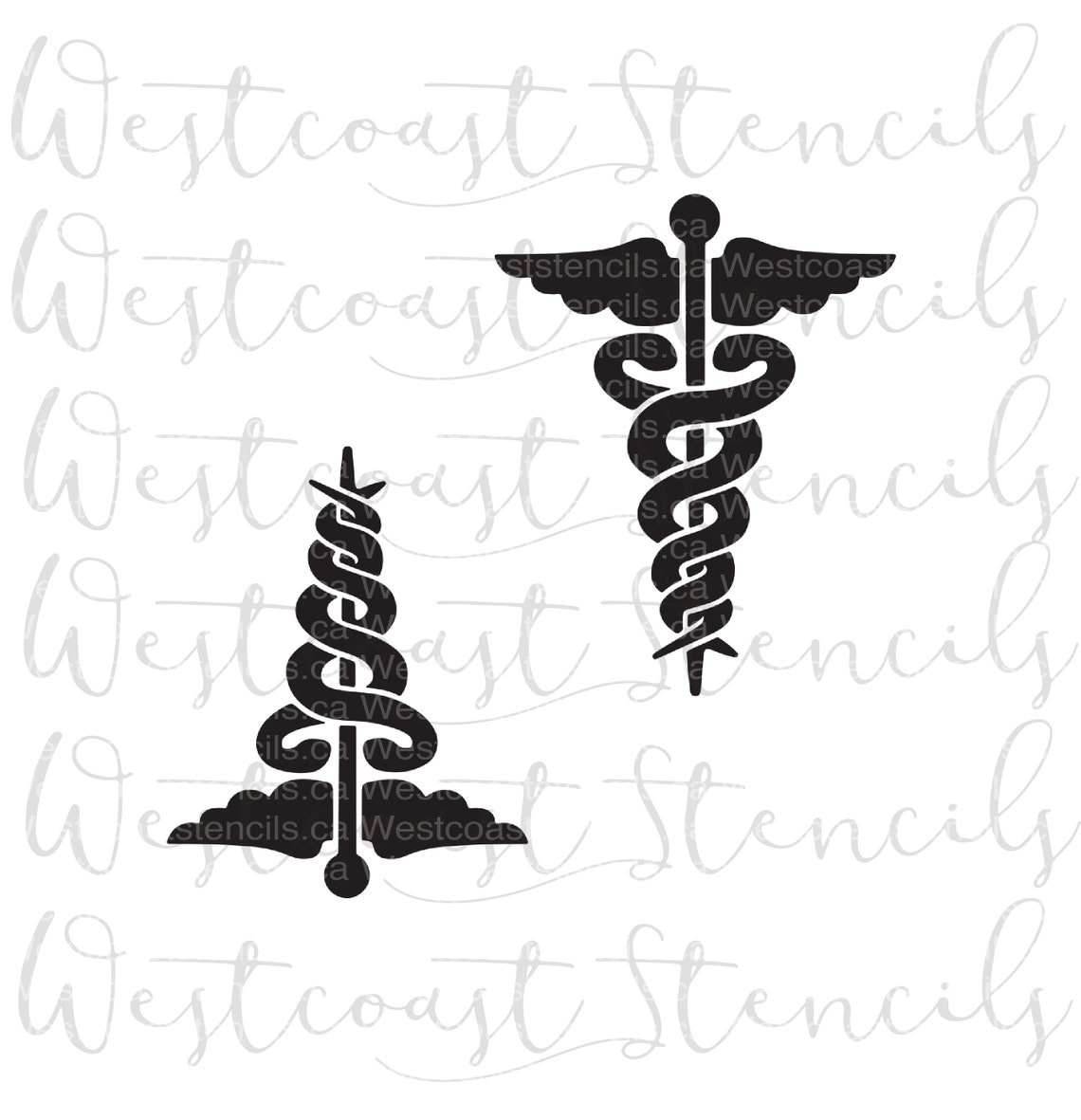 Medical Symbol Stencil Caduceus Health Care Cookie Stencil - Etsy