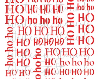 Ho Ho Ho Stencil | Etsy