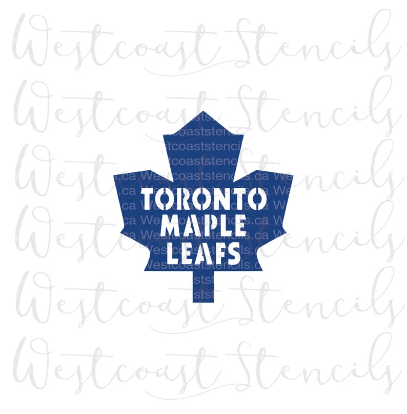 Old Toronto Maple Leaf Logo Stencil Hockey Cookie Stencil Etsy