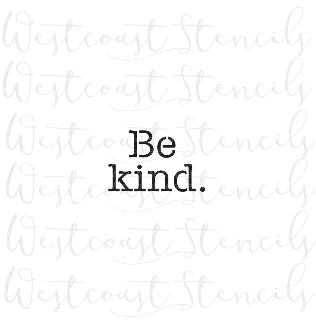 Be Kind Stencil Pink Shirt Day Anti Bullying Cookie Stencil - Etsy