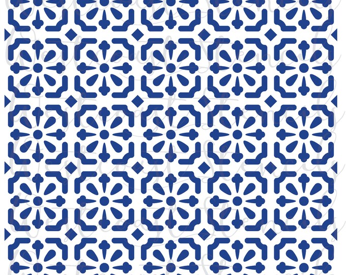 Moroccan Mosaic Stencil, 1 Pc, Tile, Portuguese, Cookie Stencil - Etsy
