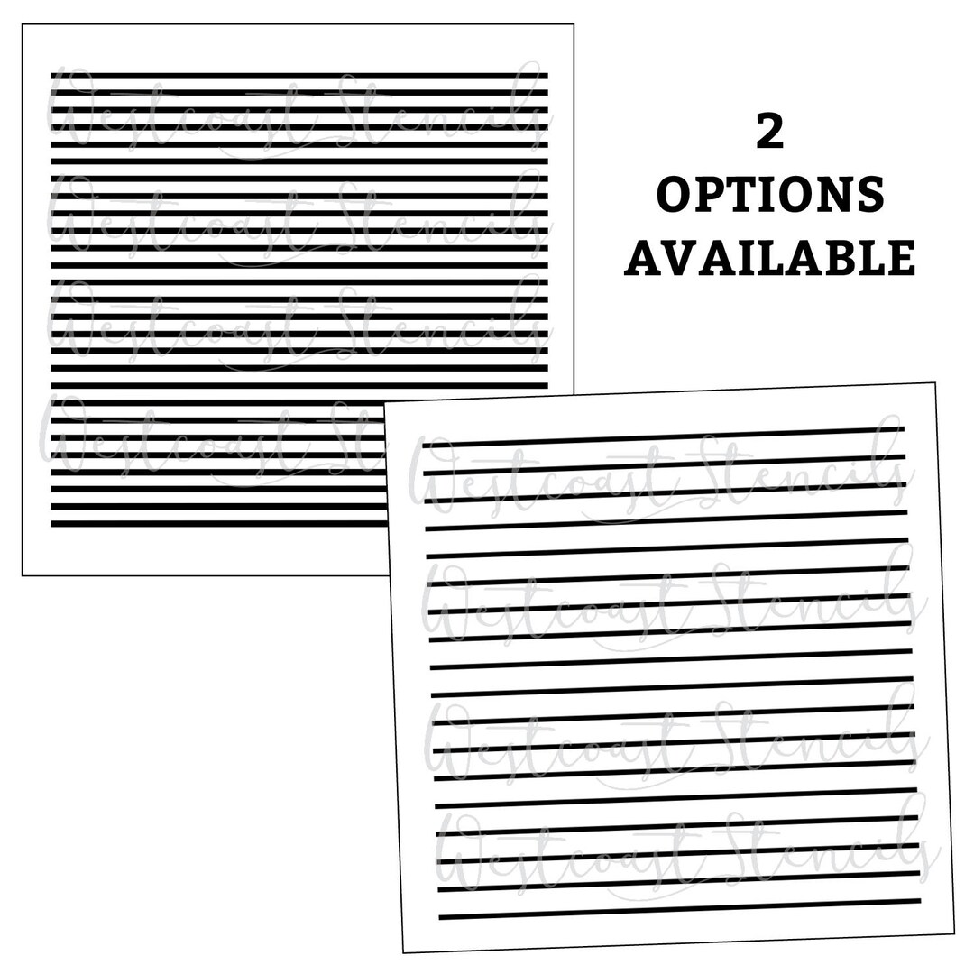 Pinstripe Stencil, Stripes, Cookie Stencil - Etsy