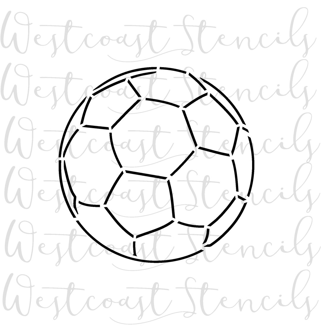 PYO Soccer Ball Stencil Cookie Stencil - Etsy PYO Soccer Ball Stencil Cookie Stencil - Etsy