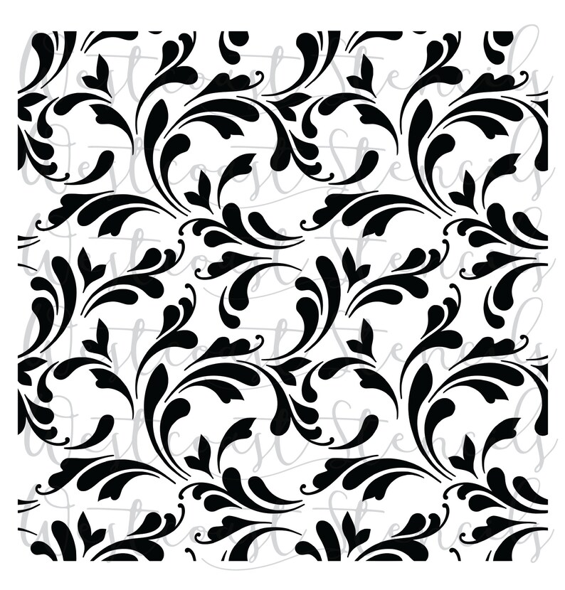 Filigree Background Stencil Cookie Stencil - Etsy
