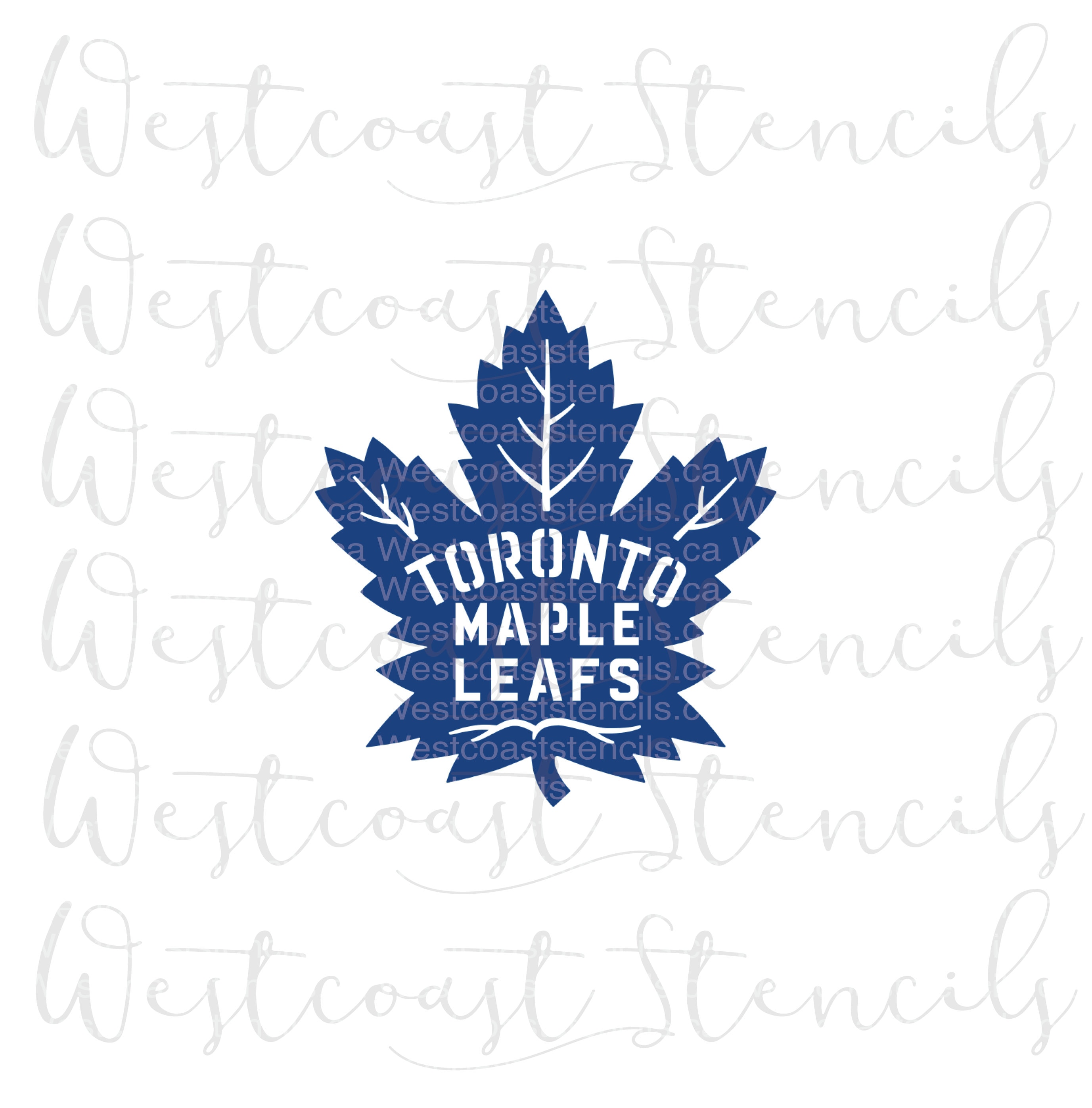 New Toronto Maple Leaf Logo Stencil Hockey Cookie Stencil | Etsy