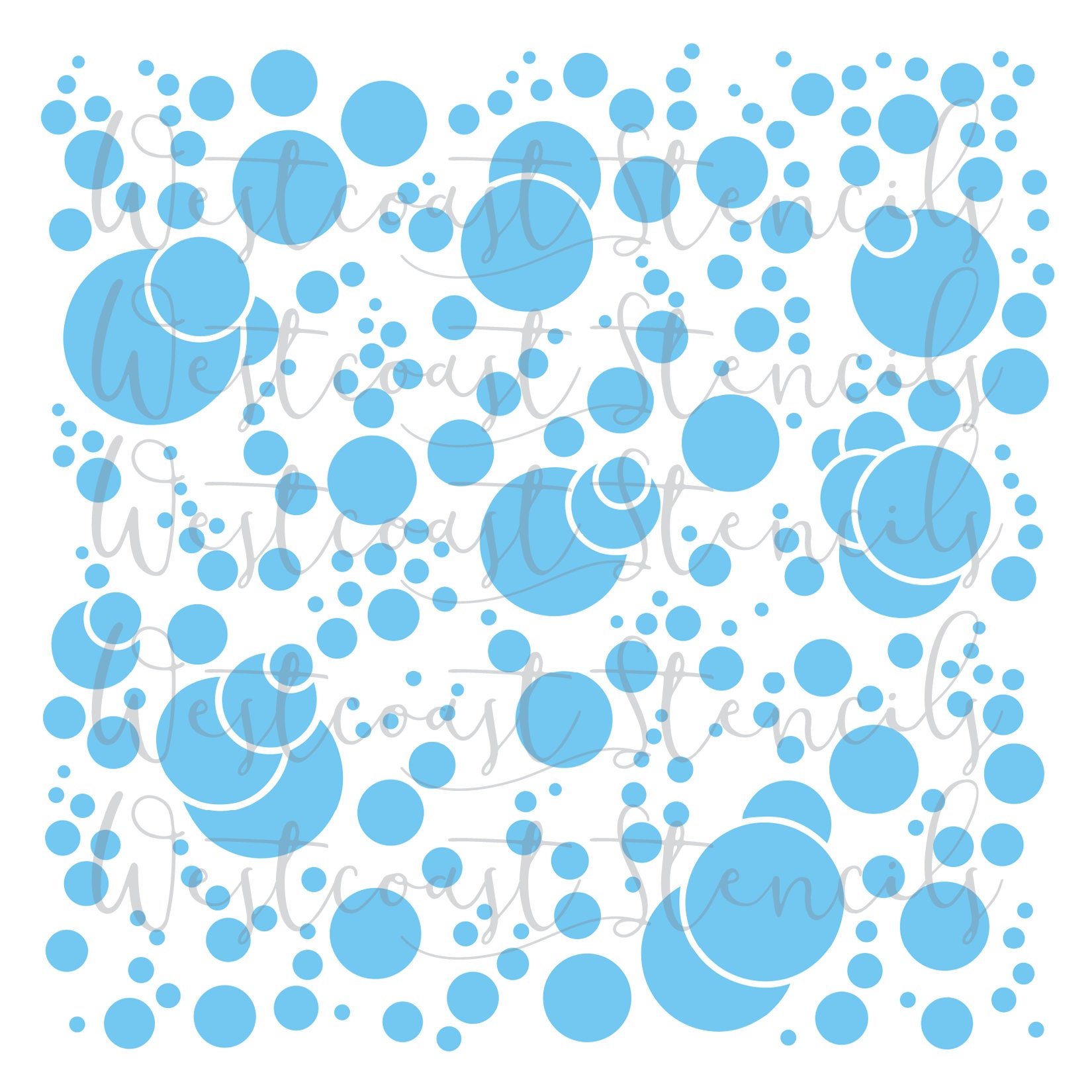 Water Bubbles Stencil