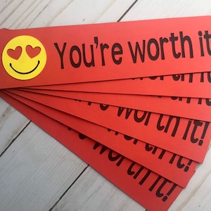 Smiley Face Bookmarks for Students, Friends, or Family (set of Twelve ...