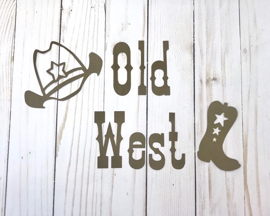 OLD WEST Font Alphabet Die Cut Letters Bulletin Board Set for - Etsy