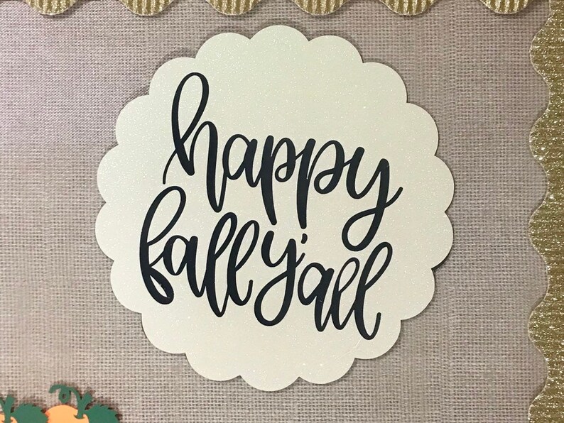 Happy Fall Bulletin Board Set for School Home or Church - Etsy