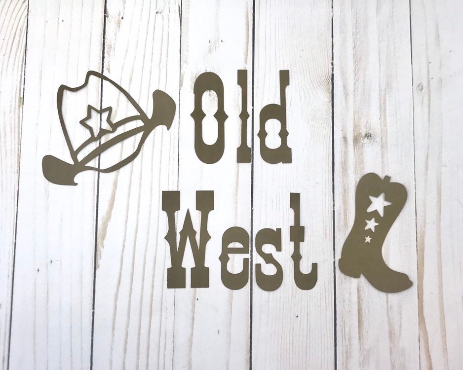 OLD WEST Font Alphabet Die Cut Letters Bulletin Board Set for - Etsy