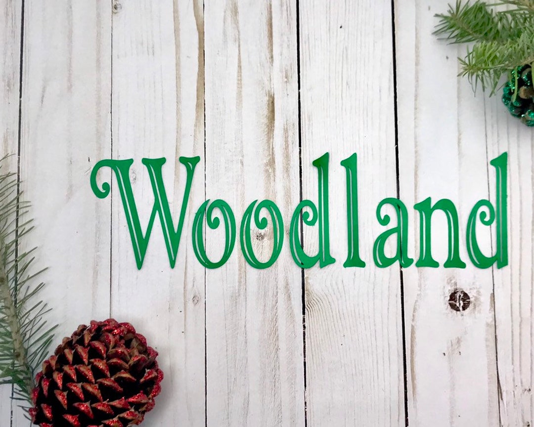 WOODLAND Font Alphabet Die Cut Letters Bulletin Board Set for School ...