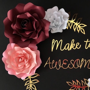 Make Today Awesome Inspirational Bulletin Board Set With Paper Flowers ...