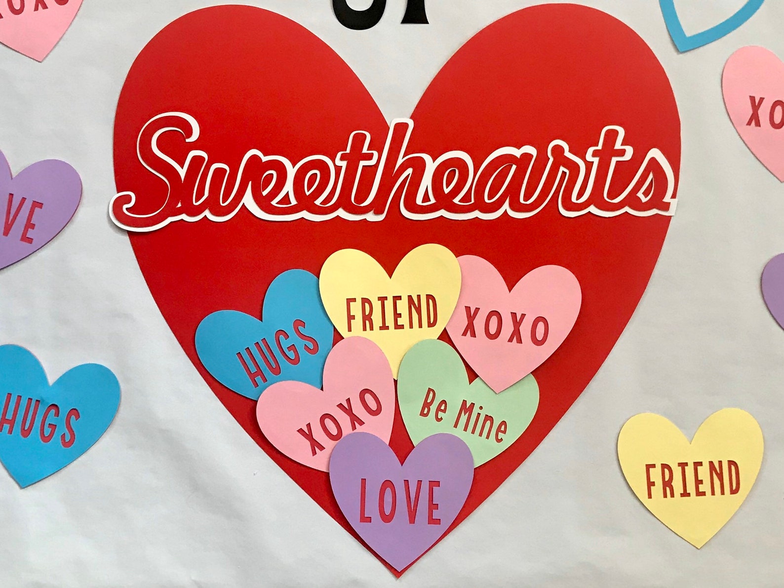 We’re a Bunch of Sweethearts Valentine Bulletin Board Set for School ...