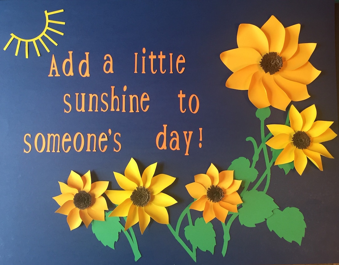 Sunflower Bulletin Board Set for School, Church, or Home - Etsy