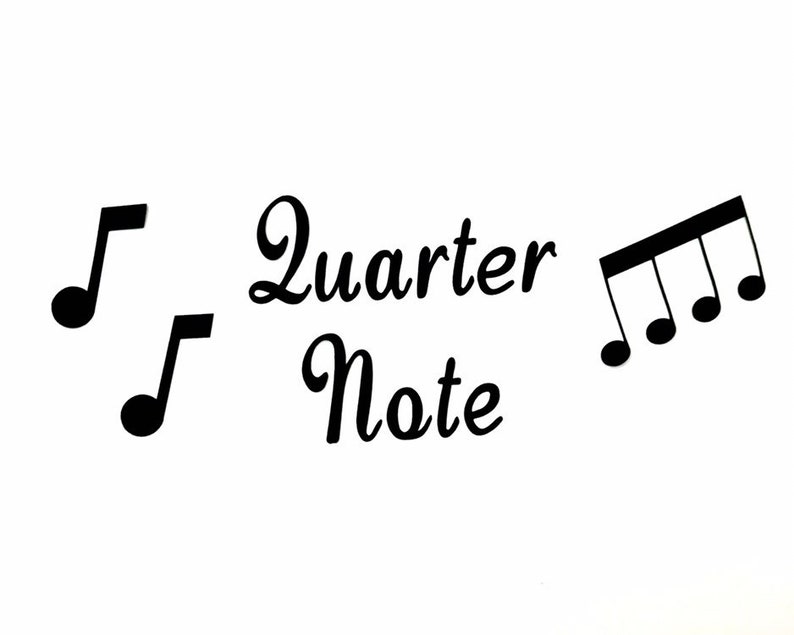 QUARTER NOTE Font Alphabet Die Cut Letters Bulletin Board Set | Etsy