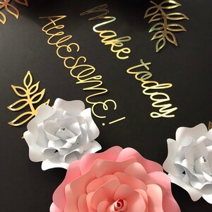 Make Today Awesome Inspirational Bulletin Board Set With Paper Flowers ...