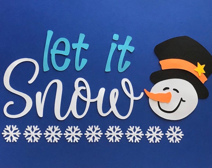 Let It Snow Winter Bulletin Board Set for School, Home, or Church - Etsy