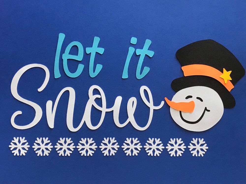 Let It Snow Winter Bulletin Board Set for School, Home, or Church - Etsy