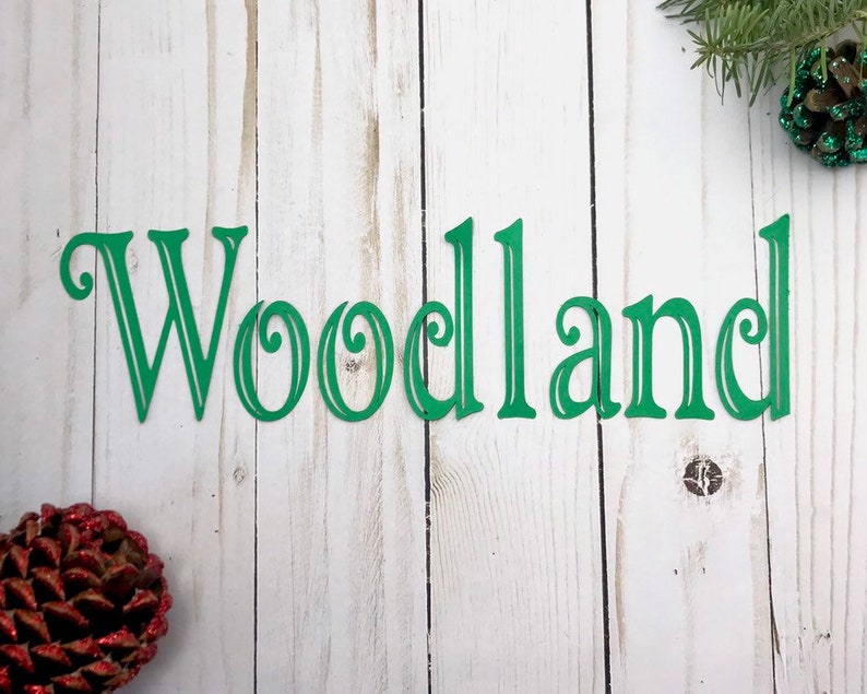 WOODLAND Font Alphabet Die Cut Letters Bulletin Board Set for - Etsy