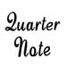 QUARTER NOTE Font Alphabet Die Cut Letters Bulletin Board Set for ...