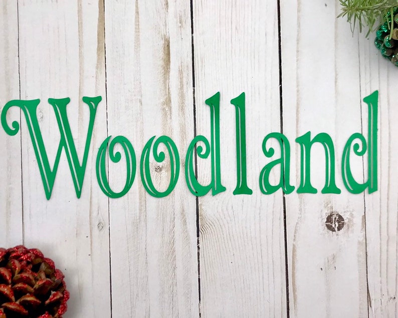 WOODLAND Font Alphabet Die Cut Letters Bulletin Board Set for - Etsy