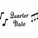 QUARTER NOTE Font Alphabet Die Cut Letters Bulletin Board Set for ...