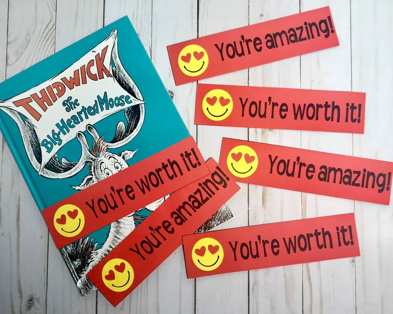 Smiley Face Bookmarks for Students, Friends, or Family (set of Twelve ...