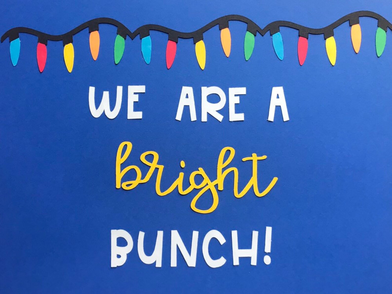 Bright Bunch Christmas Lights Bulletin Board Set for School - Etsy