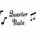 QUARTER NOTE Font Alphabet Die Cut Letters Bulletin Board Set for ...