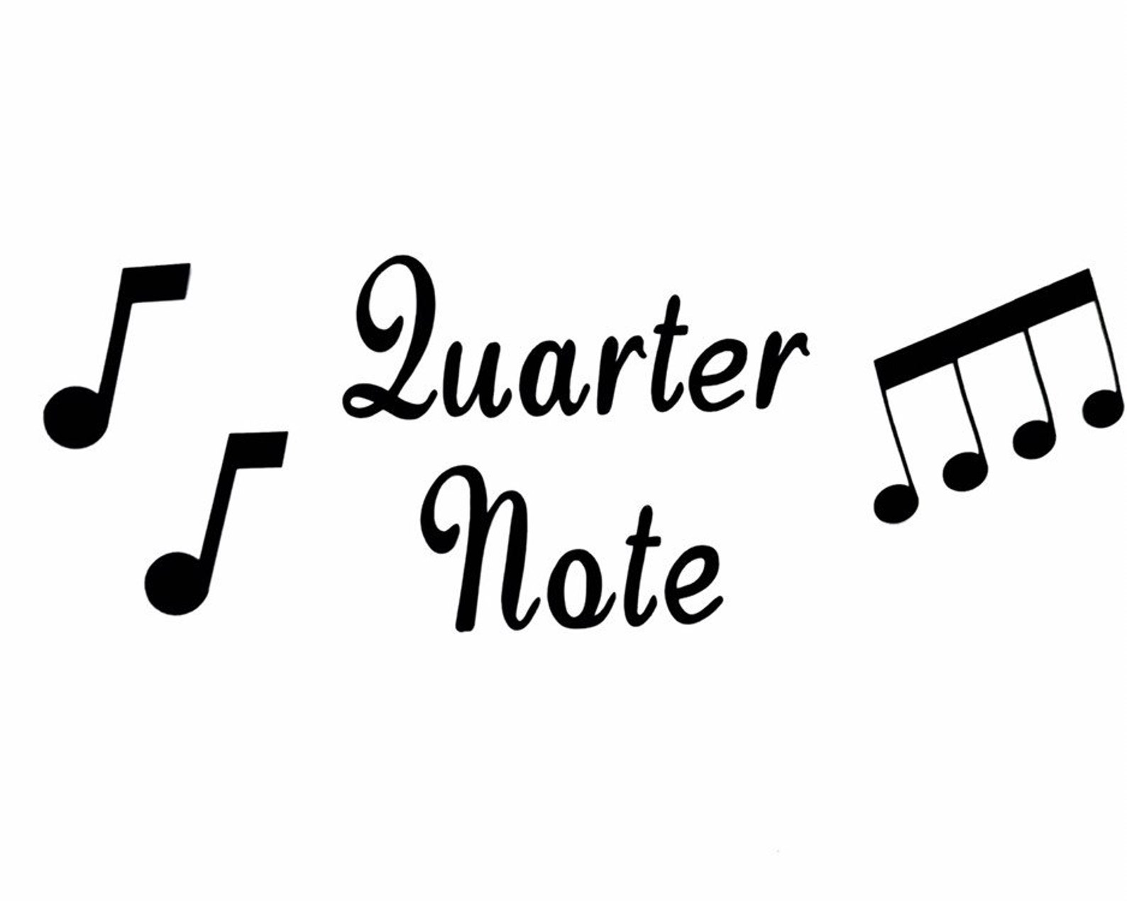 QUARTER NOTE Font Alphabet Die Cut Letters Bulletin Board Set | Etsy