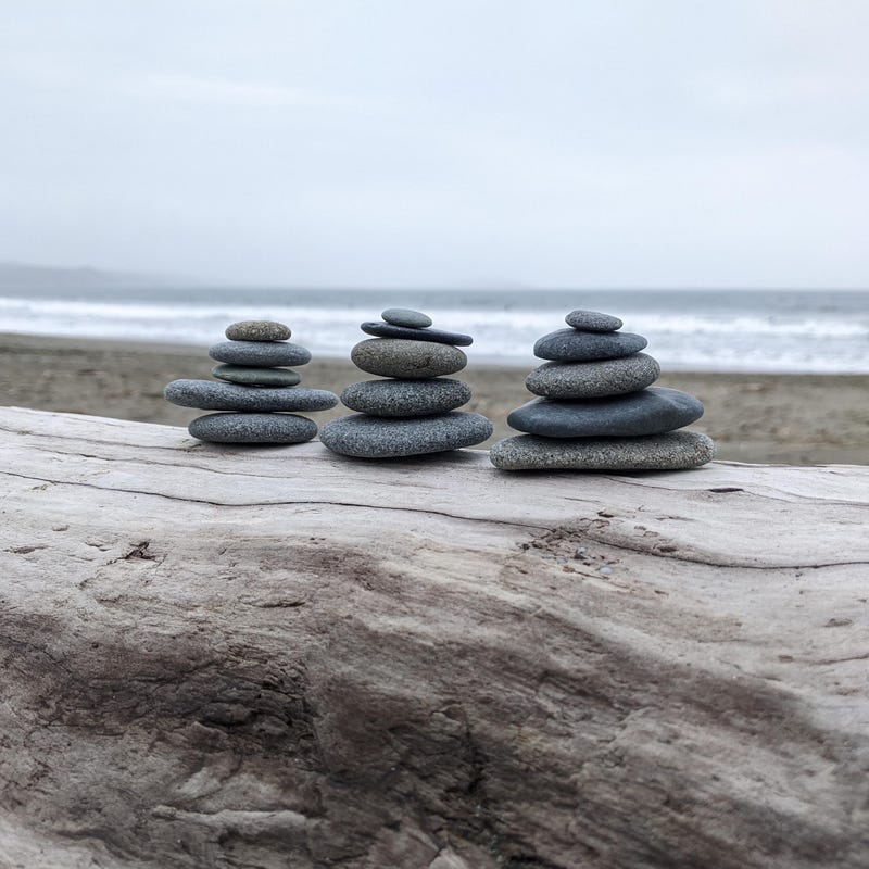 Stacked Beach Stones - Etsy