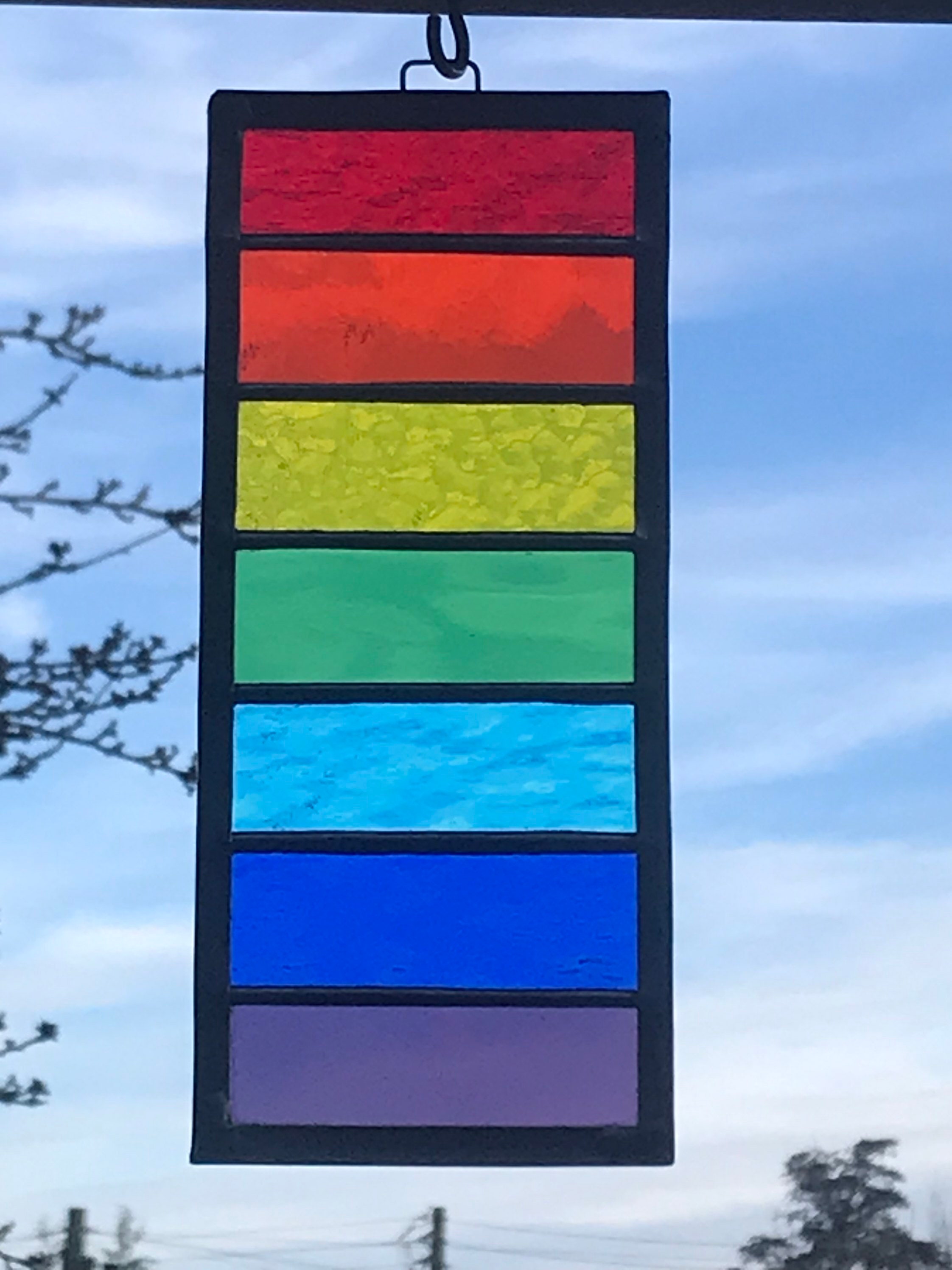Stained Glass Rainbow Ladder - Etsy