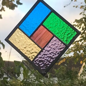 Stained Glass Colour Square - Etsy