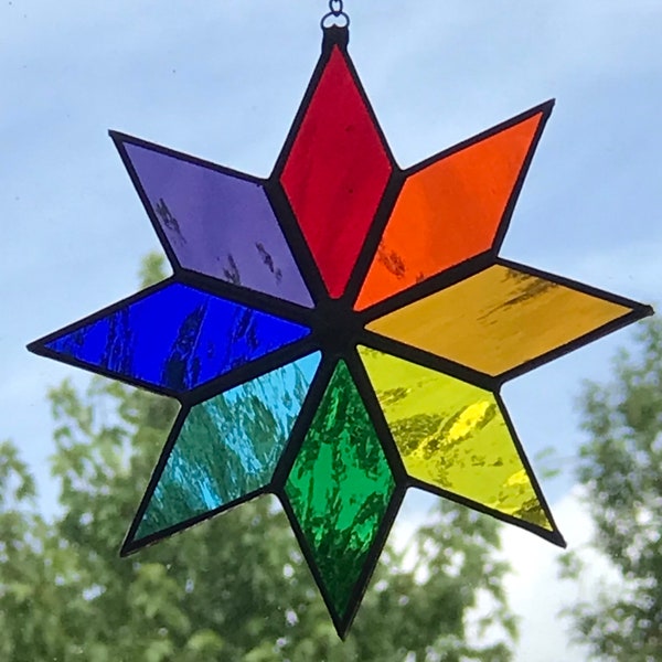 Stained Glass Star - Etsy