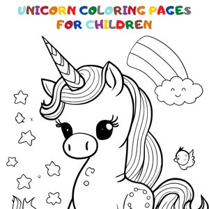 30 Page Childrens Unicorn Coloring Pages, Unicorn Coloring Pages ...