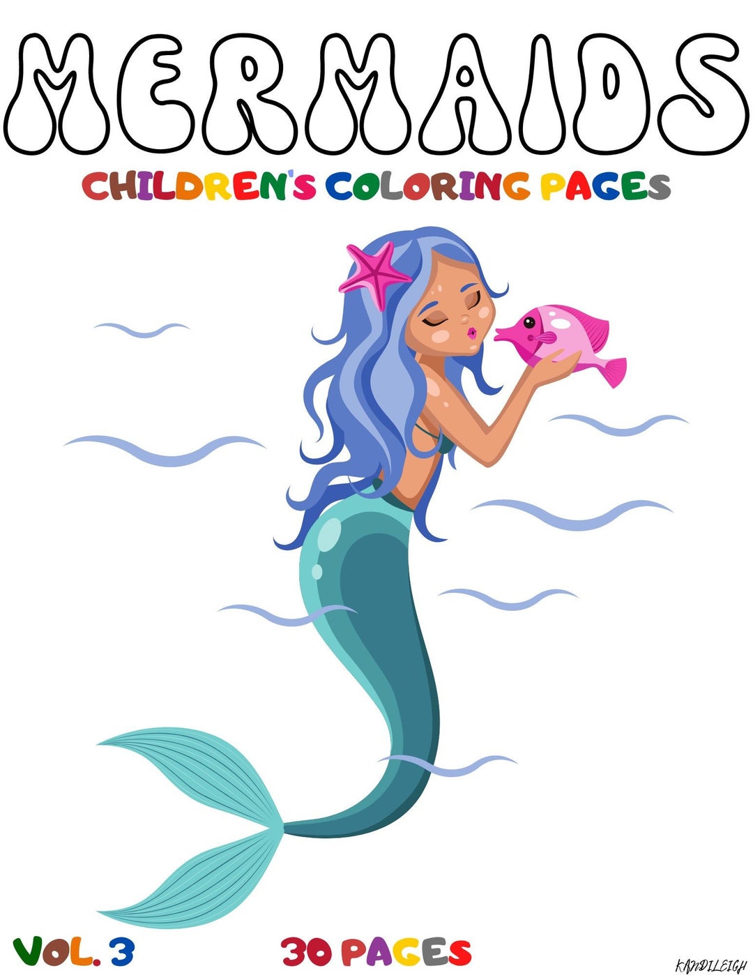 30 Page Childrens Mermaid Coloring Pages V3, Mermaid Coloring Pages ...