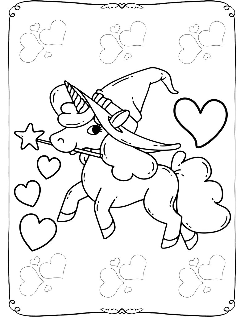 30 Page Childrens Unicorn Coloring Pages, Unicorn Coloring Pages ...
