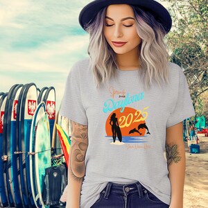 Daytona Spring Break 2025 Surfer Girl Tshirt With Personalization - Etsy