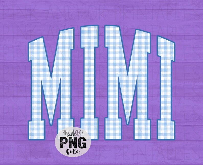 Mimi Gingham Png Printable Design INSTANT DOWNLOAD - Etsy