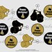 Printable Boxing Birthday Cupcake Toppers and Wrappers - Gold & Black ...