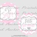 Printable Elephant Centerpieces Light Pink & Light Grey Girl Baby ...