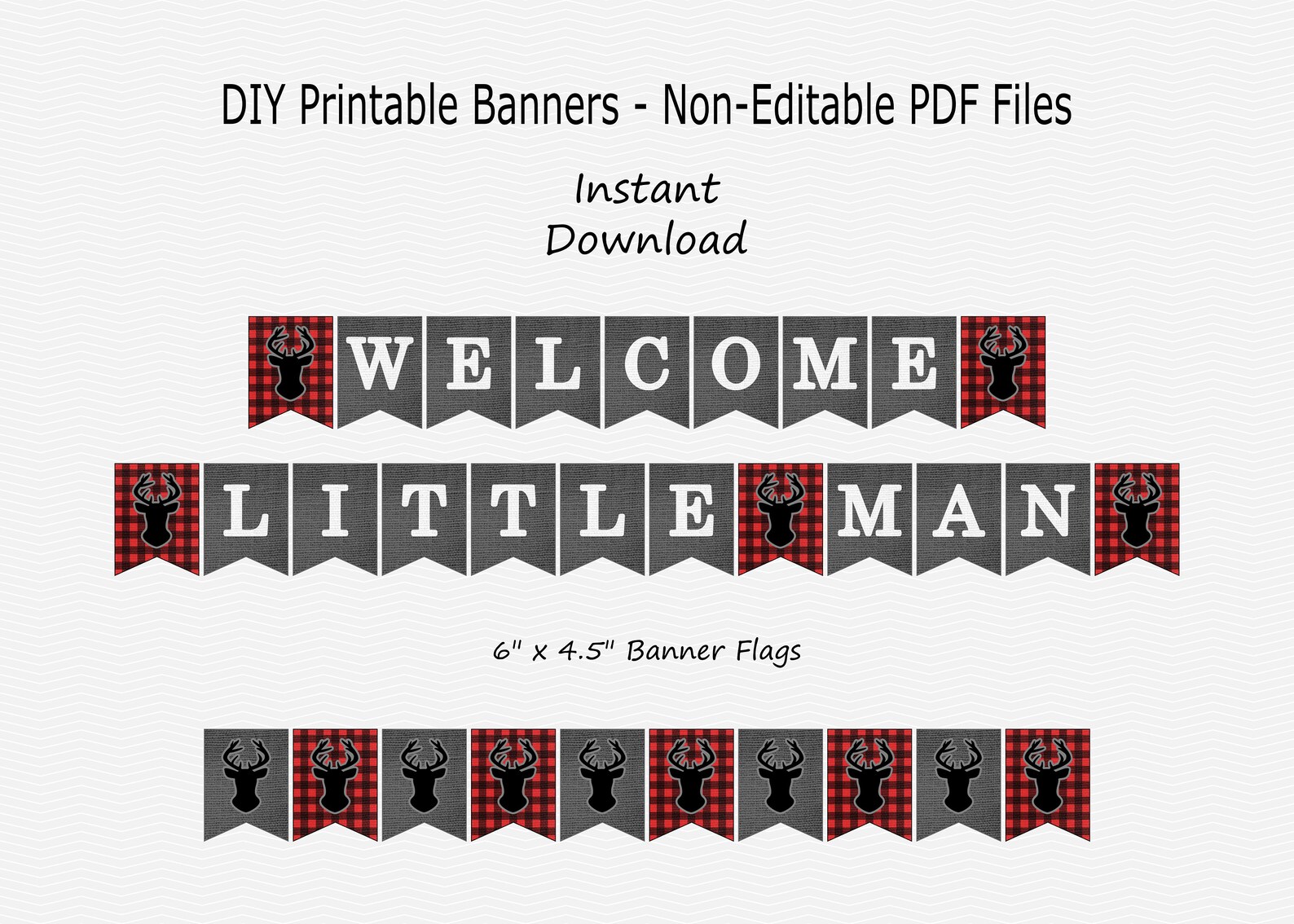 Welcome Little Man Banner Dark Grey Burlap White Black & | Etsy