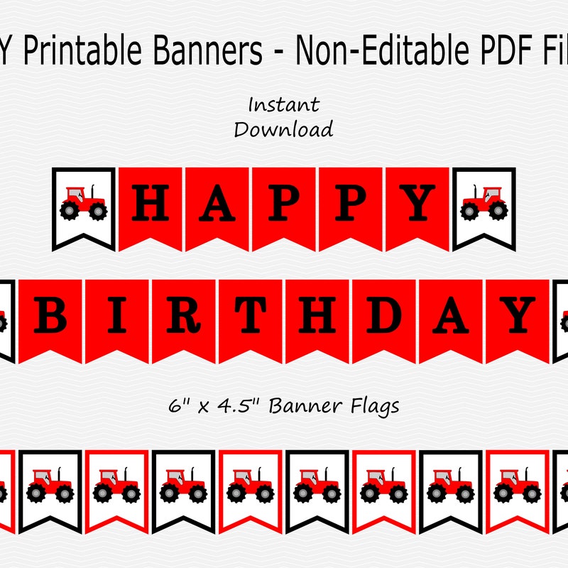Tractor Banner - Etsy