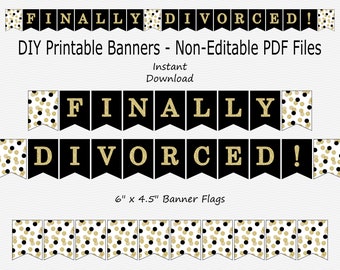 Divorce Party Banner - Etsy